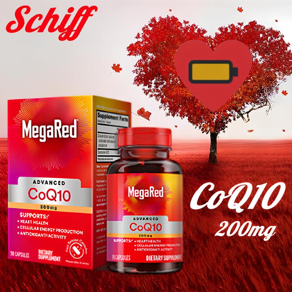 Jual Schiff Megared Advanced CoQ10 200mg 90Tablets - Supports Heart ...