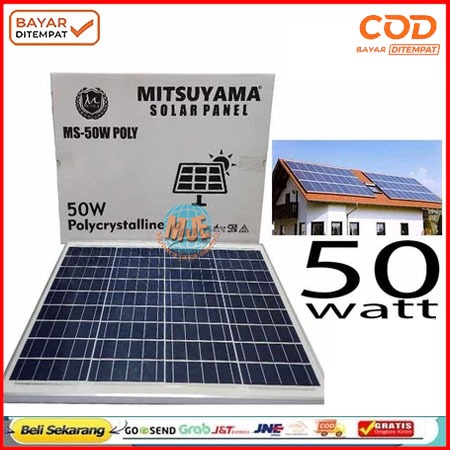 Jual SOLAR PANEL 50wp POLY CRYSTALLINE SOLAR CELL PANEL SURYA 50 WATT ...