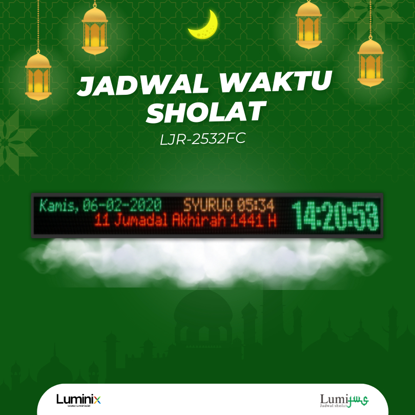 Jual Jadwal Sholat Running Text LJR-2532FC | Shopee Indonesia