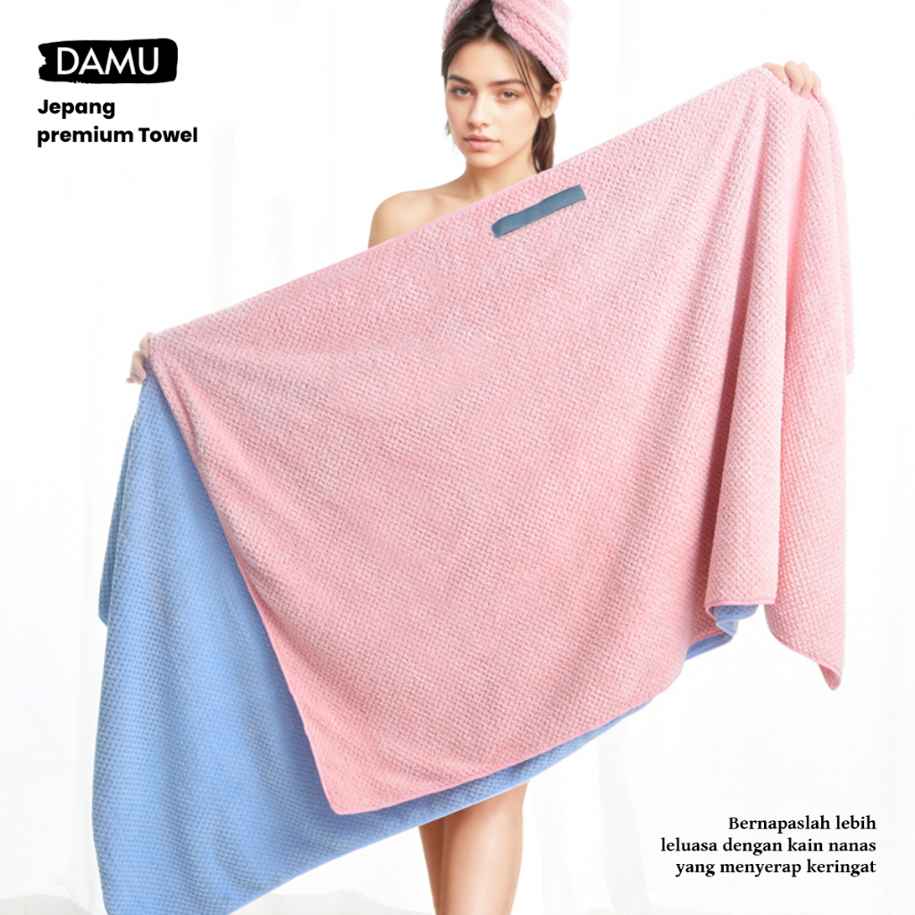 Jual DAMU PAKET HEMAT HANDUK MANDI MICROFIBER BATHTOWEL TOWEL HANDUK ...