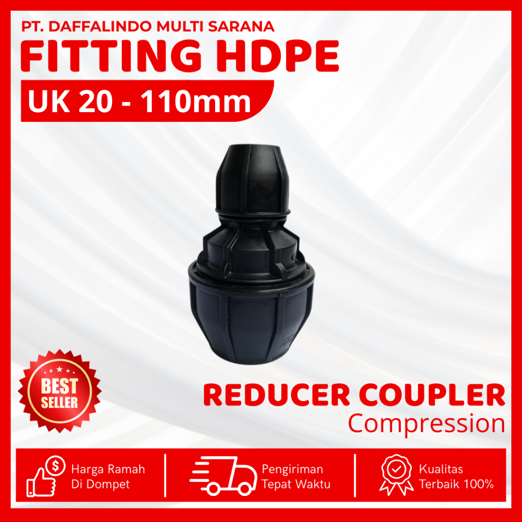 Jual Compression Reducing Coupling Pipa HDPE Ukuran 50x25mm | Shopee ...