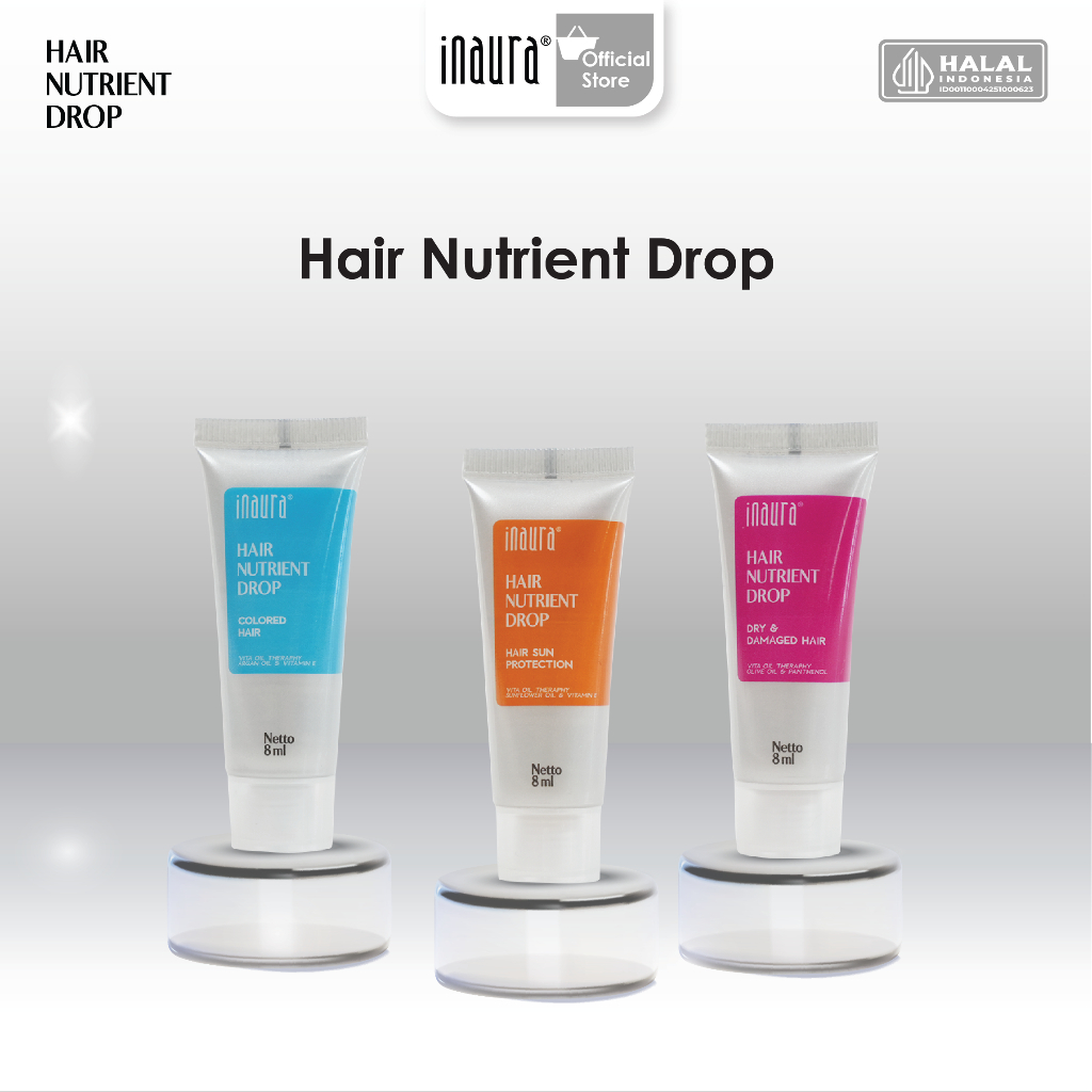 Jual Inaura hair nutrient drop 8 ml series (Pink,Orange,Blue) vitamin ...