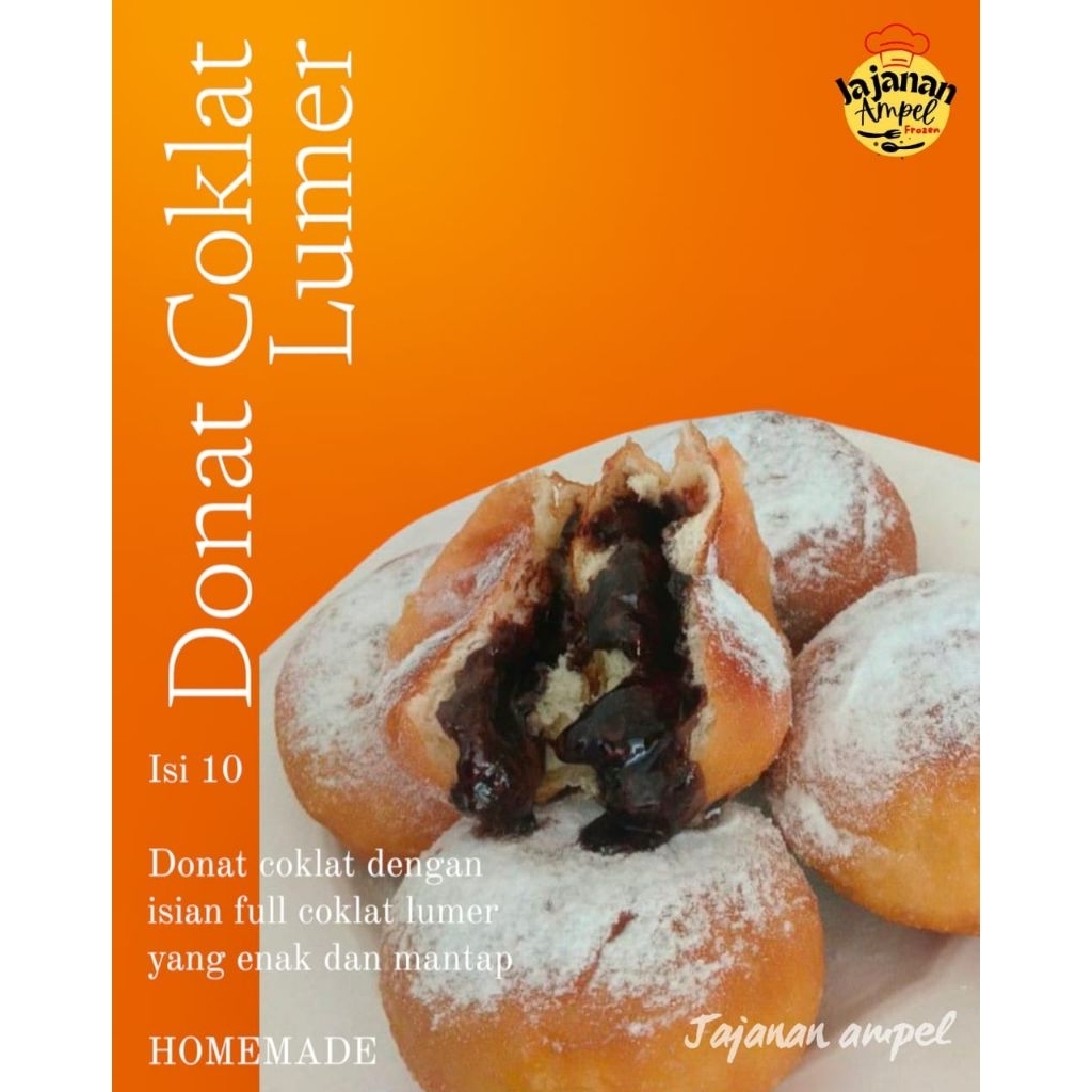 Jual DONAT COKLAT LUMER PREMIUM isi 10 / frozen | Shopee Indonesia