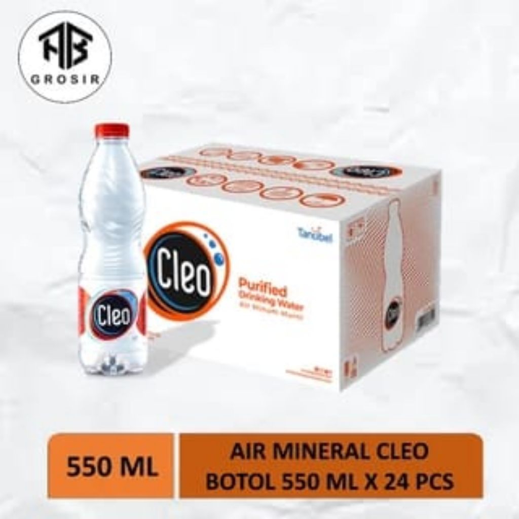Jual Cleo Botol 550 ML Air Mineral 1 Dus isi 24 Botol | Shopee Indonesia