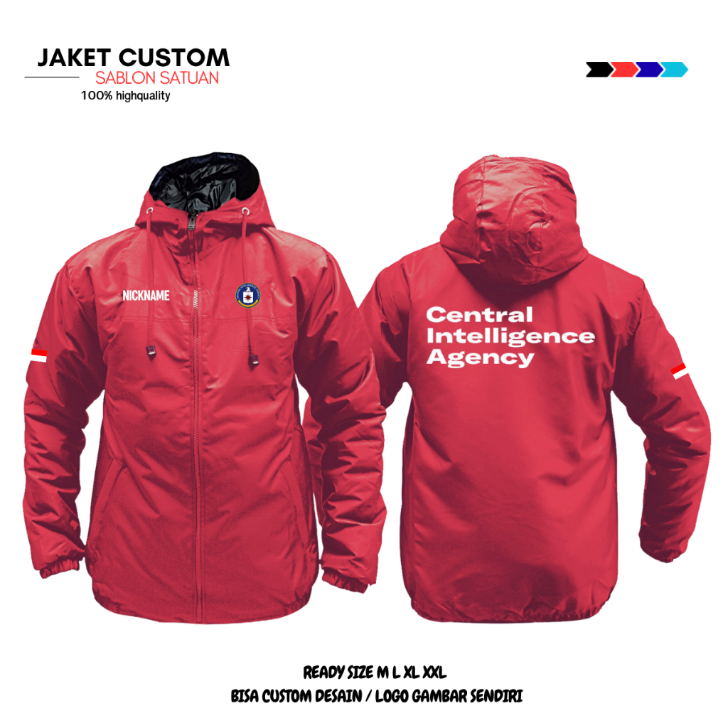 Jual Jaket Pria CIA Custom Intel Amerika Jaket Parasut Custom Intel ...