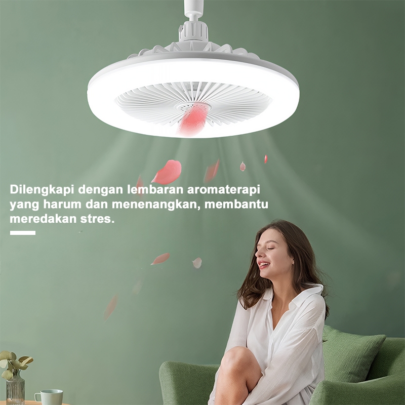 Jual Lampu Kipas LED Aromaterapi 3 Warna + Remote – Pendingin Udara ...