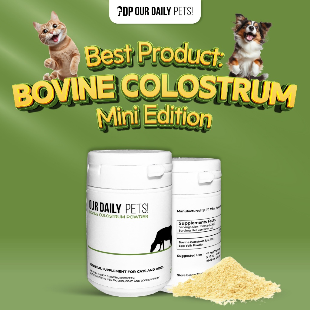 Jual Our Daily Pets | Mini Bovine Colostrum Powder for Pets 20gram (Dog ...