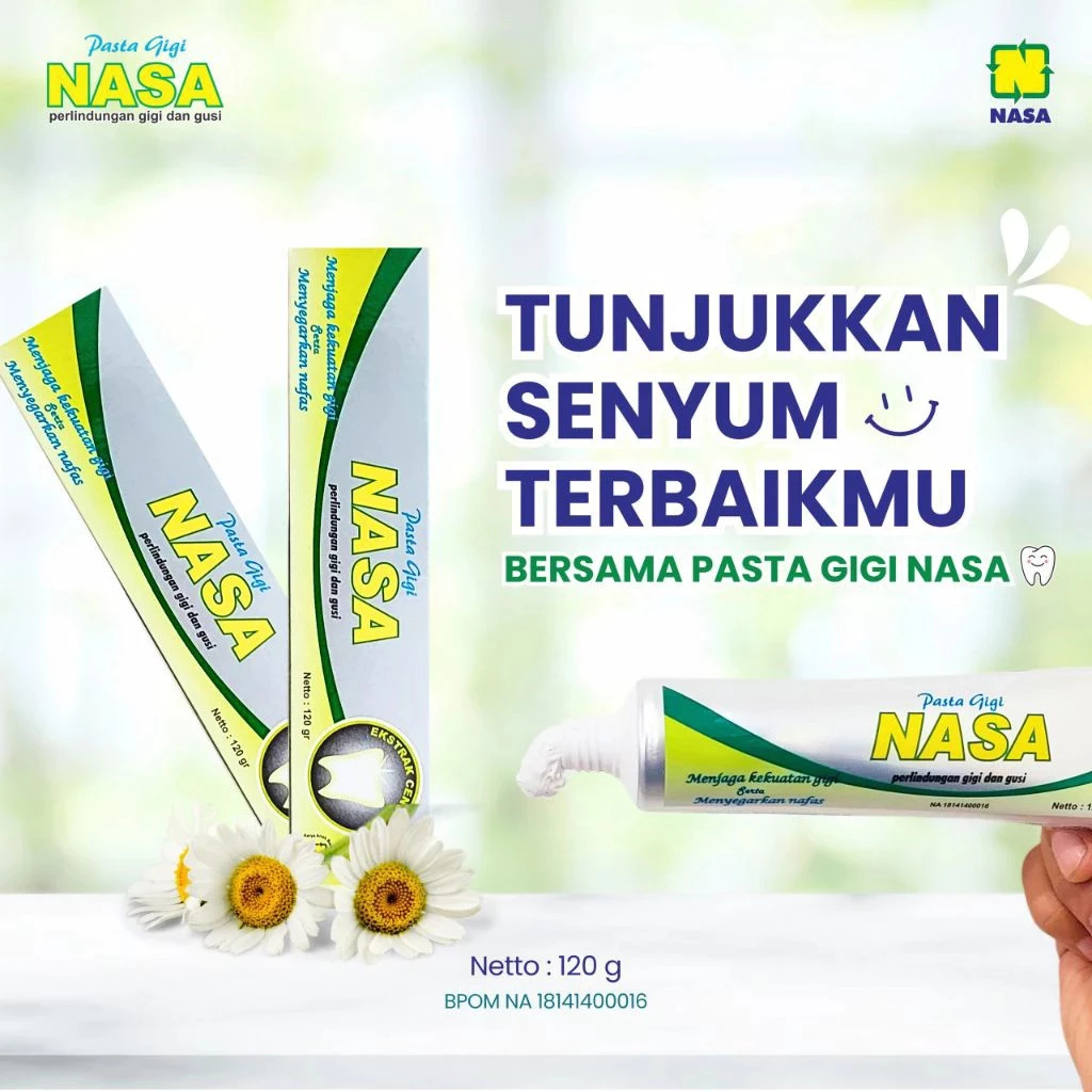 Jual Pasta Gigi NASA 120gr Original - Penghilang Kerak Gigi | Shopee ...