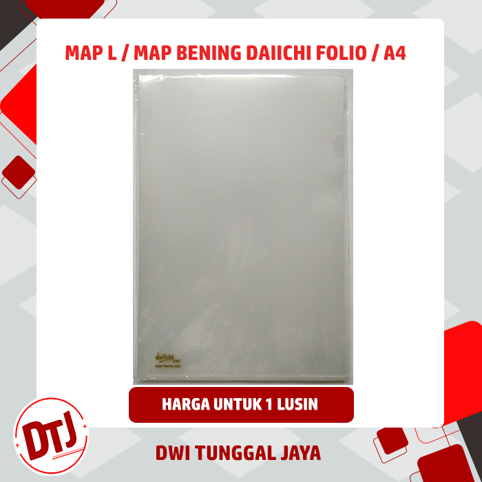 Jual Clear Sleeves / Map Bening Daiichi 9001 / 9002 A4 / Folio Map L ...