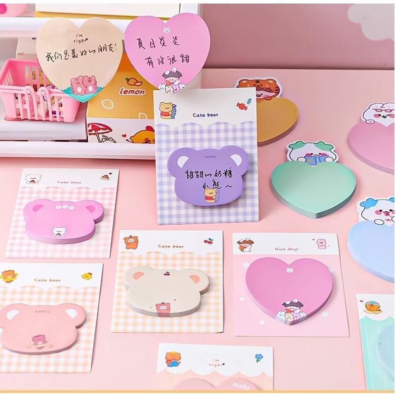 Jual Sticky Notes Lucu Isi 30 Lembar Kertas Memo Tempel Karakter Lucu ...