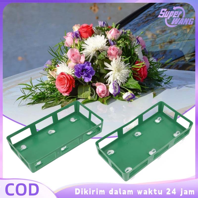 Jual 2pcs Floral Tray Dengan Suction Floral Tray Mobil Dekorasi Tatakan ...