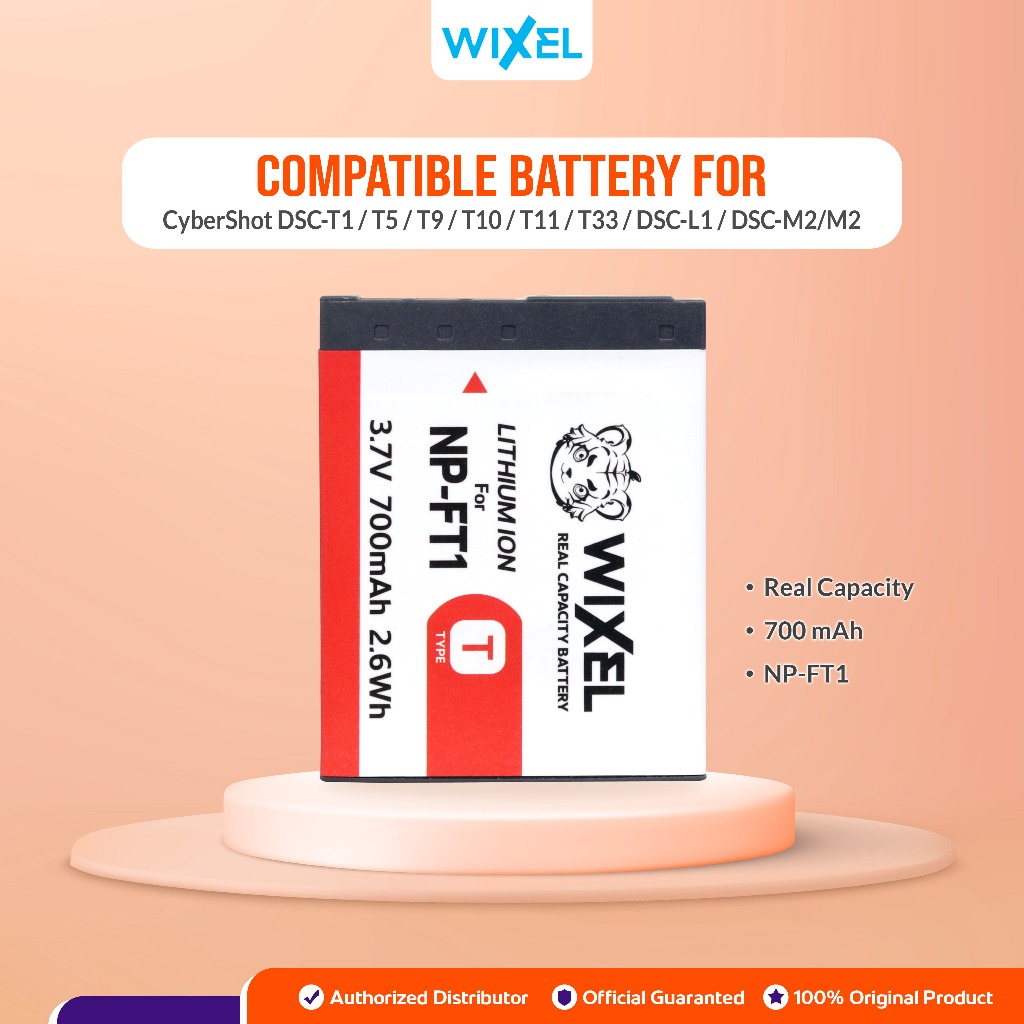 Jual WIXEL Baterai Kamera NP-FT1 for Sony CyberShot DSC T1 T5 T9 T10 ...