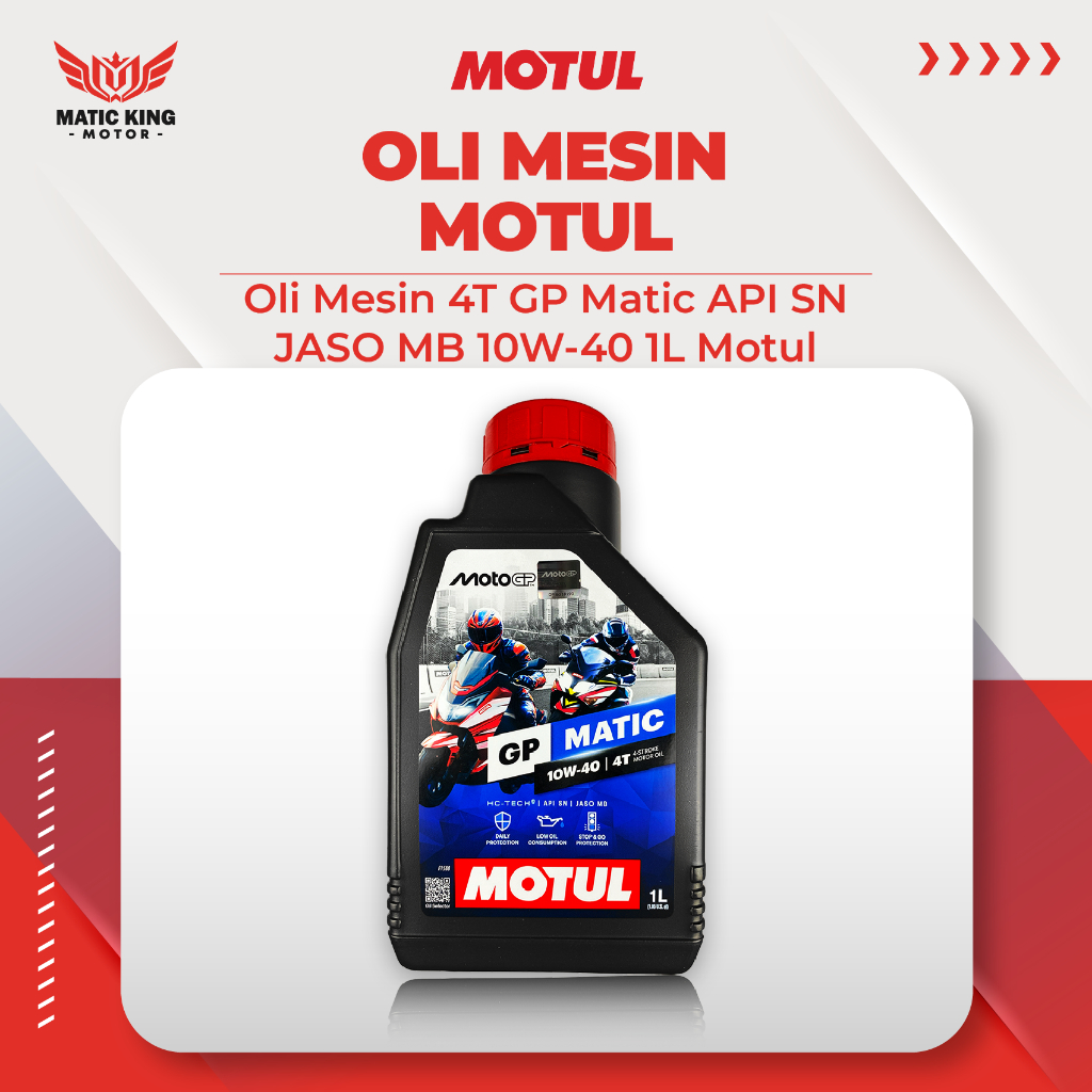 Jual Motul Oli Mesin Nmax Aerox Lexi 125 150 155 GP Matic 10W-40 MB API SL MOTOR 4 Tak 1L ...