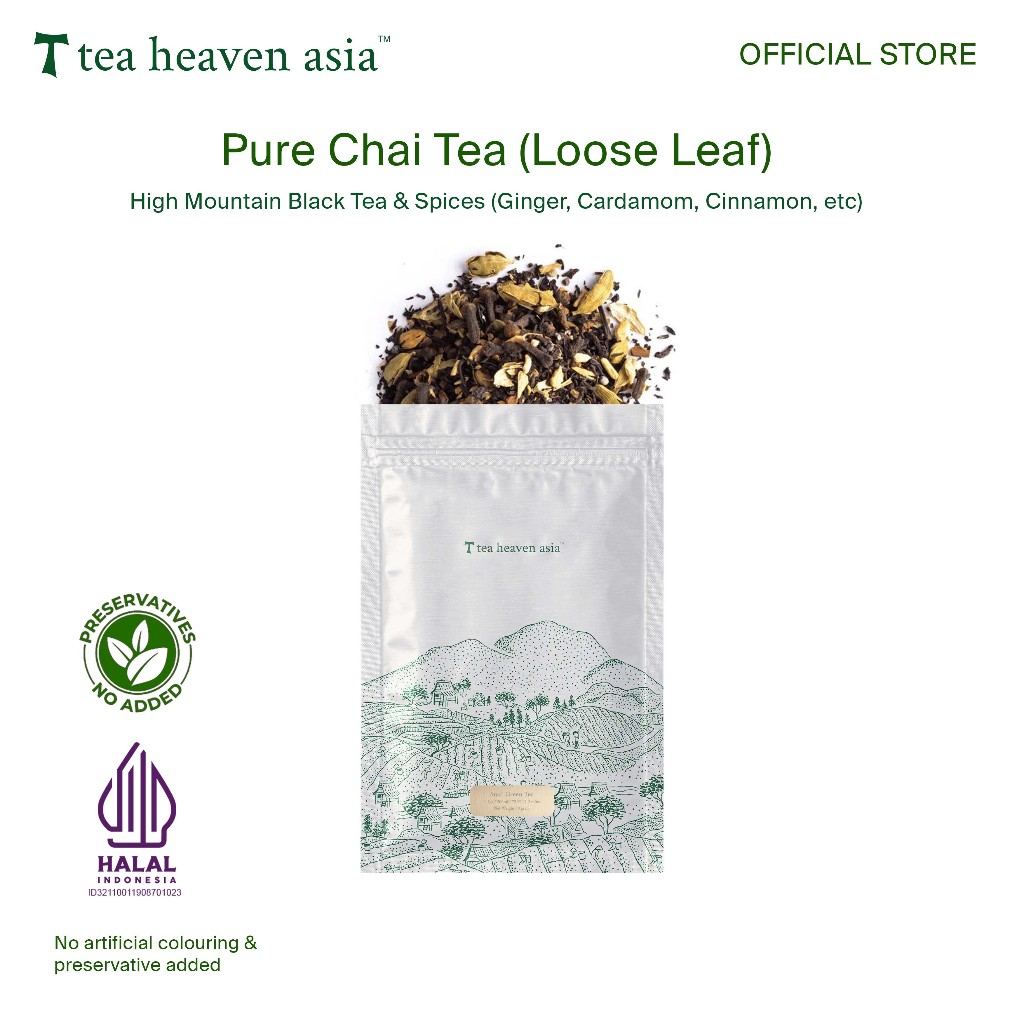 Jual Tea Heaven Masala Chai Loose Leaf Black Tea | Shopee Indonesia