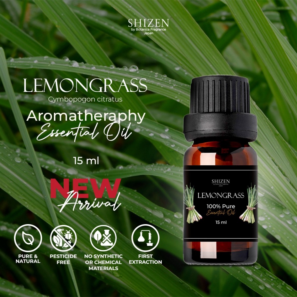 Jual Shizen Essential Oil Lemongrass 15ml – 100% Pure untuk diffuser ...