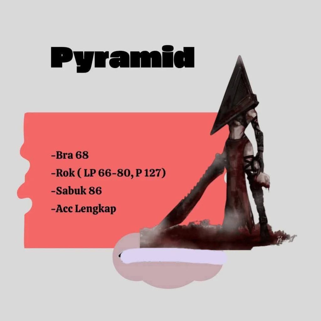 Jual Lady Pyramid Head Fullset Costume Cosplay | Shopee Indonesia