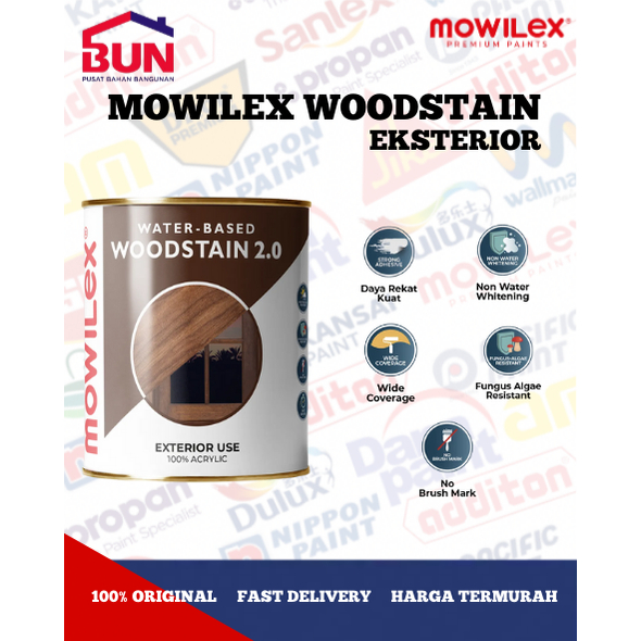 Jual Politur Plitur Flitur Mowilex Woodstain Exterior 1Kg | Shopee ...