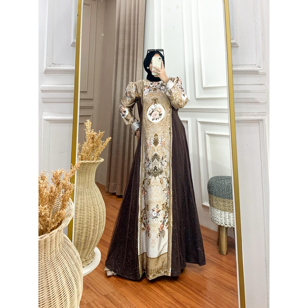 Jual Gamis SALMA Dres silk premium Gamis wanita muslim Simple elegant ...