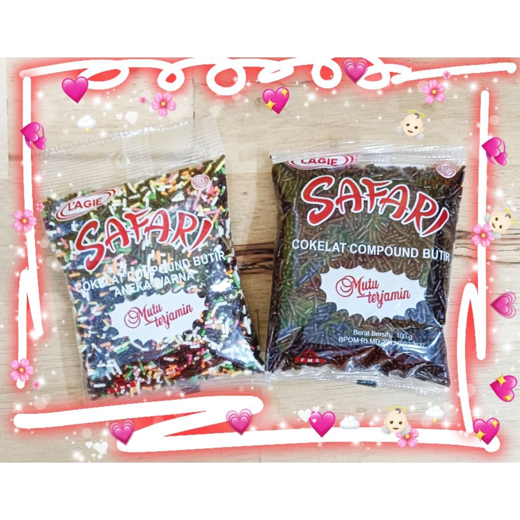 Jual SAFARI COKELAT COMPOUND BUTIR 100GR/COKLAT BUTIR | Shopee Indonesia