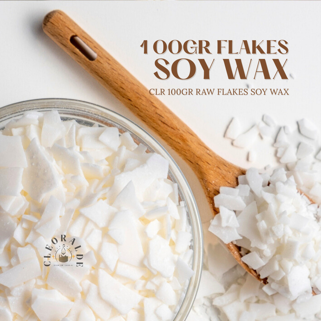 Jual CLR 100GR RAW FLAKES SOY WAX // SOY WAX // BAHAN PEMBUATAN LILIN ...