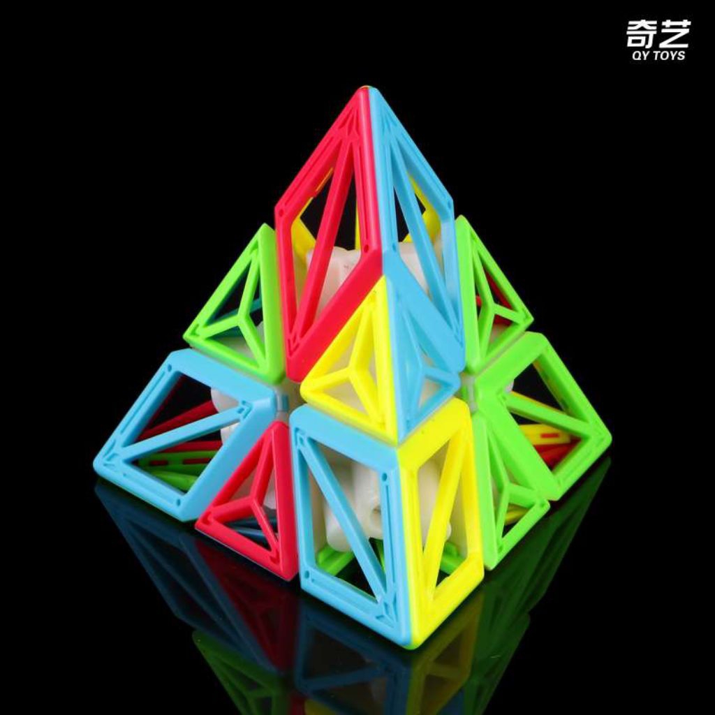 Jual Puzzle Piramida QIYI DAN Stickerless Pyraminx Mainan Asah Otak ...