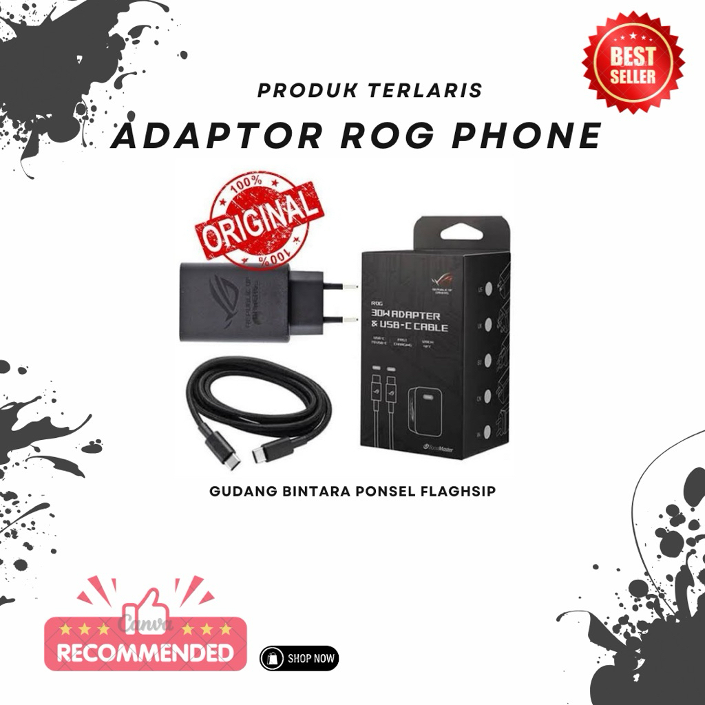 Jual Charger Asus ROG Phone 6 65W Hyper Charge Original 100% Copotan ...