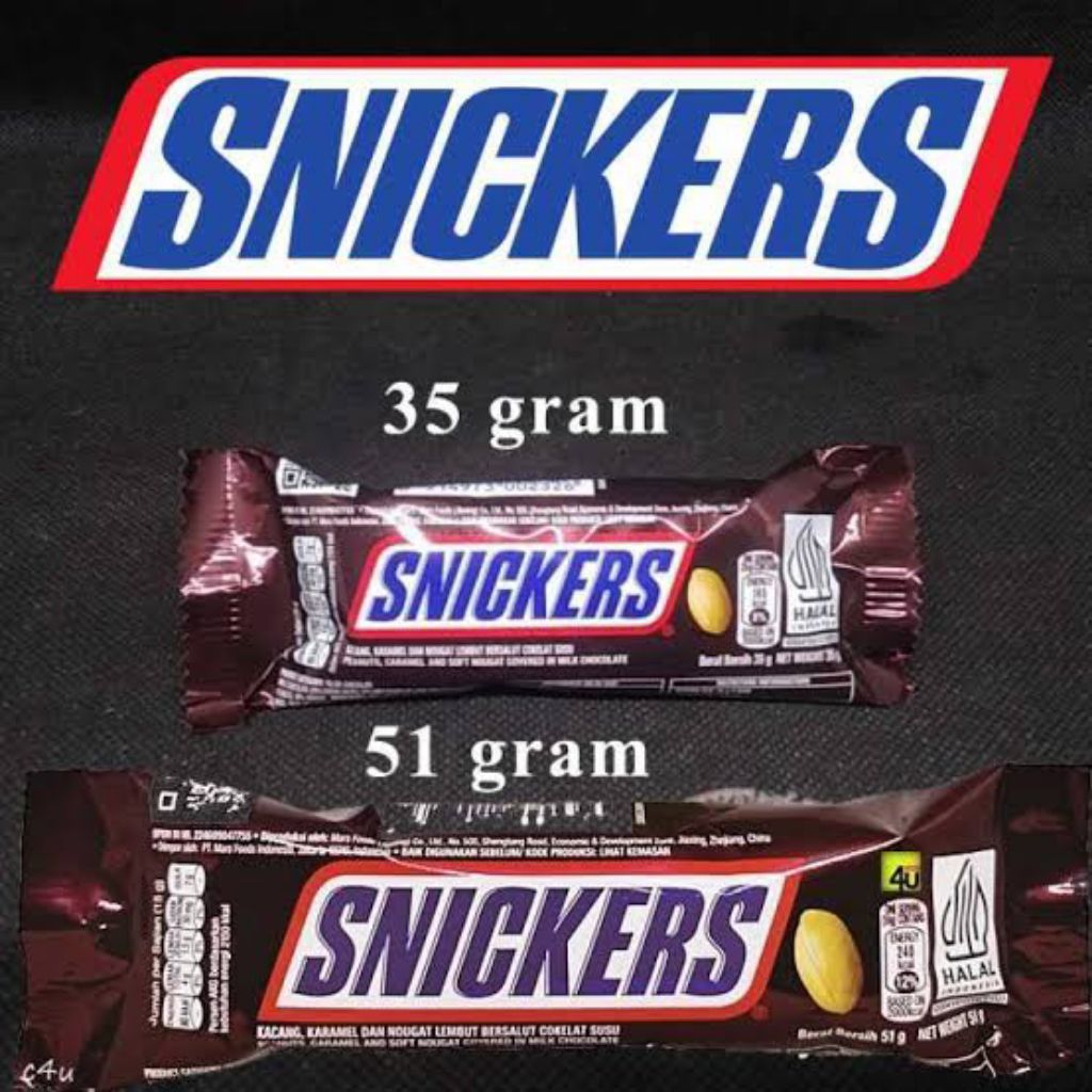 Jual ALL VARIAN SNICKERS 35 & 51 G | Shopee Indonesia