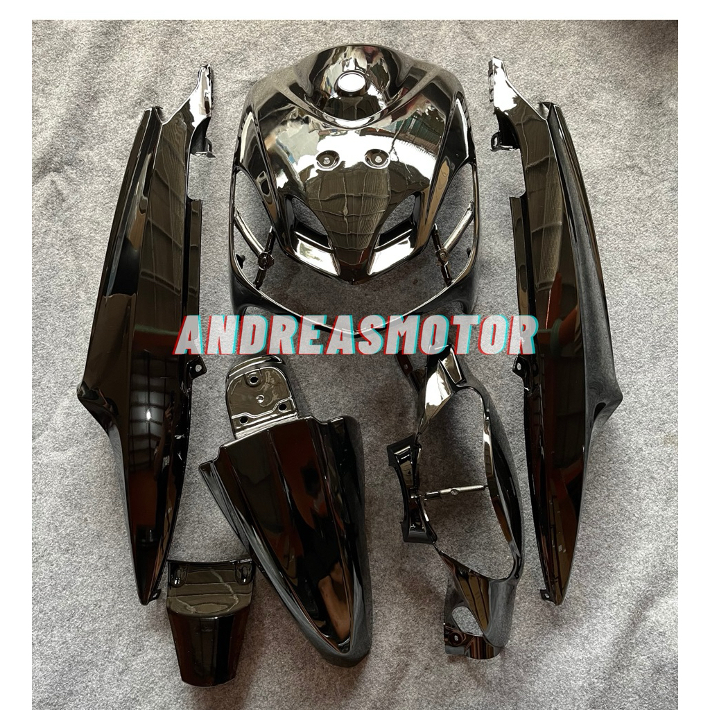 Jual Cover body full halus Yamaha Mio Smile hitam | Shopee Indonesia