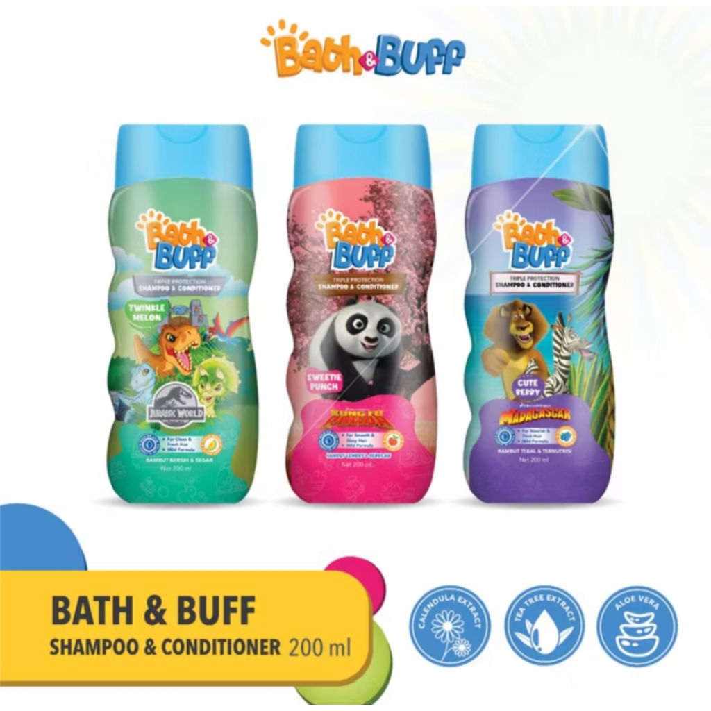 Jual Bath & Buff Shampoo and Conditioner 200ml(VARIAN DIKIRIM RAMDOM ...