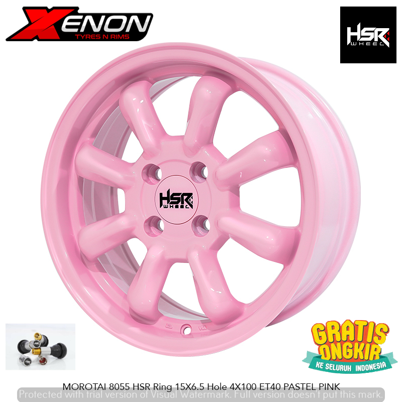 Jual Velg Racing Pink R15 HSR Morotai Pcd 4x100 Ring 15 Buat Mobil Brio ...