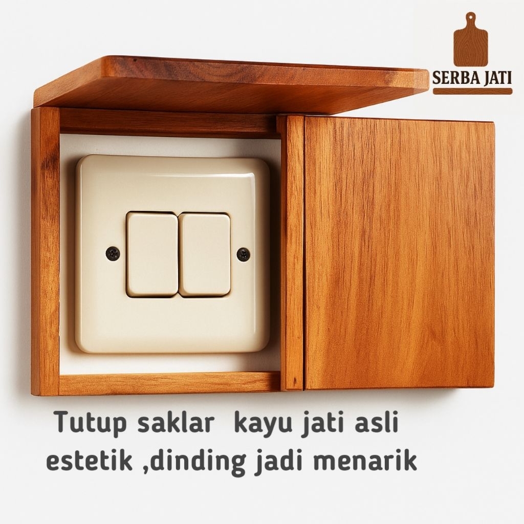 Jual COVER SAKLAR KAYU JATI ASLI | Shopee Indonesia