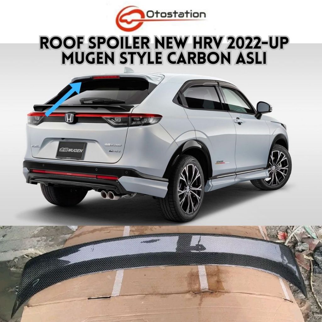 Jual roof spoiler new hrv 2022 2023 2024 2025 up Mugen style Carbon ...