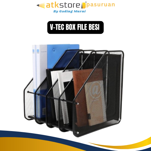 Jual V Tec Box File Besi jaring 1 2 3 Susun tempat penyimpanan dokumen ...