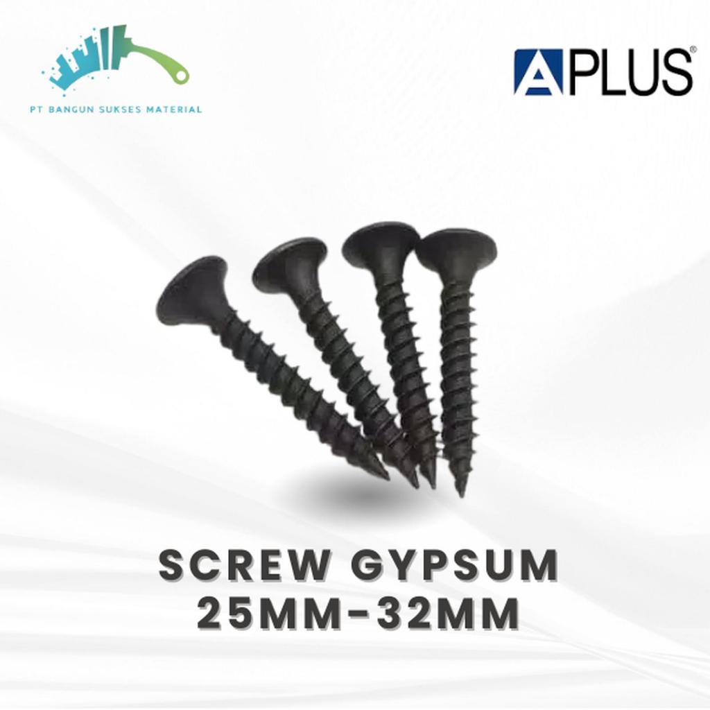 Jual Screw Gypsum Aplus 25mm - 32mm Isi 1000 Pcs - Sekrup Gipsum ...