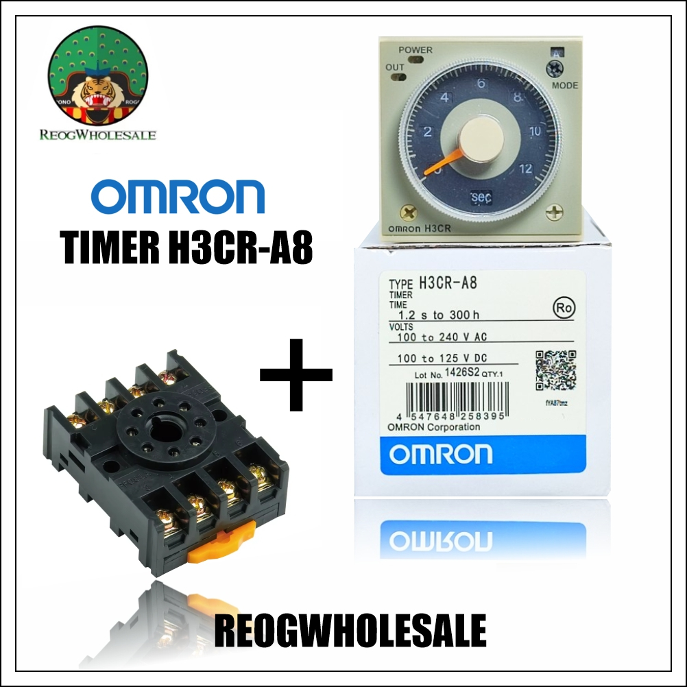 Jual Timer Omron H3CR - A8 / 220 AC 8 Pin + socket H3crA8 | Shopee ...