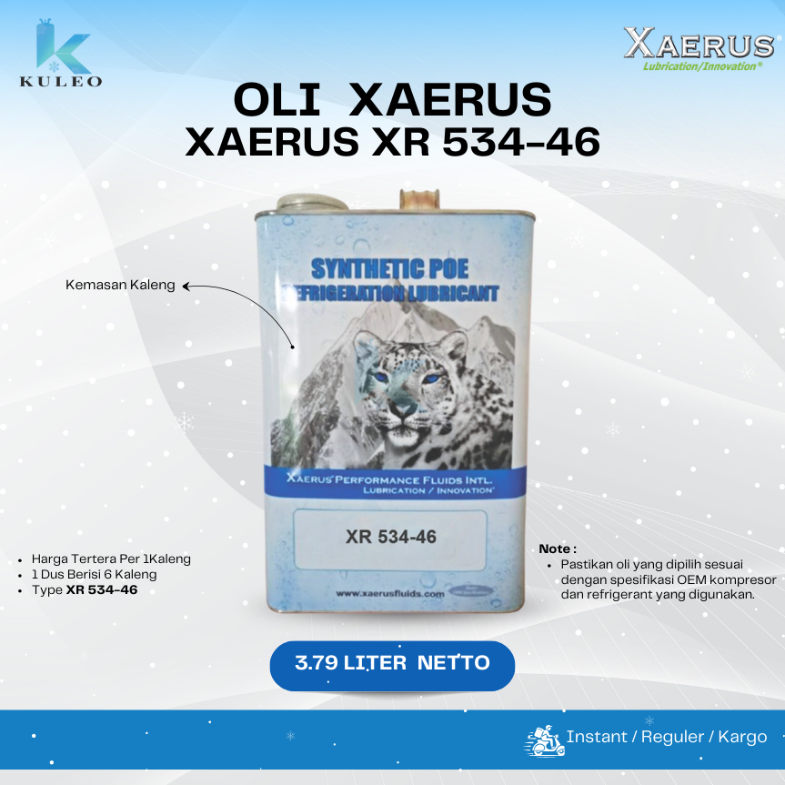 Jual OLI XAERUS XR 534-46 3.79L - oli xaerus XR 534-46 3.79ltr Kaleng ...