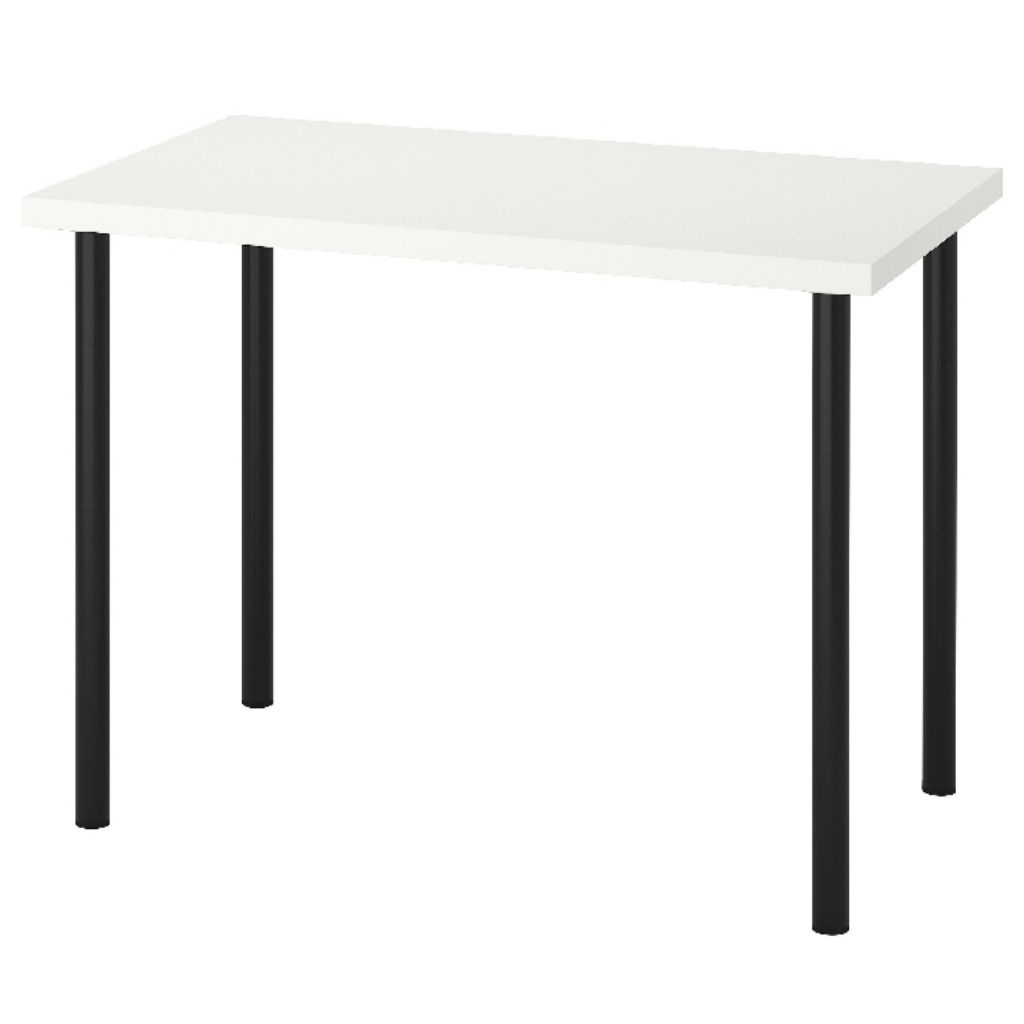 Jual MEJA KERJA ADILS LINNMON PUTIH KAKI HITAM 100 X 60 SERBAGUNA ...