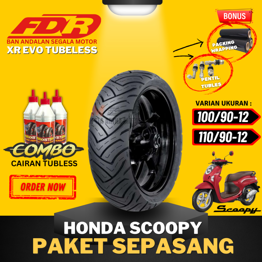 Jual [PAKET PROMO SEPASANG] BAN FDR XR EVO RING 12 / BAN FDR XR EVO ...
