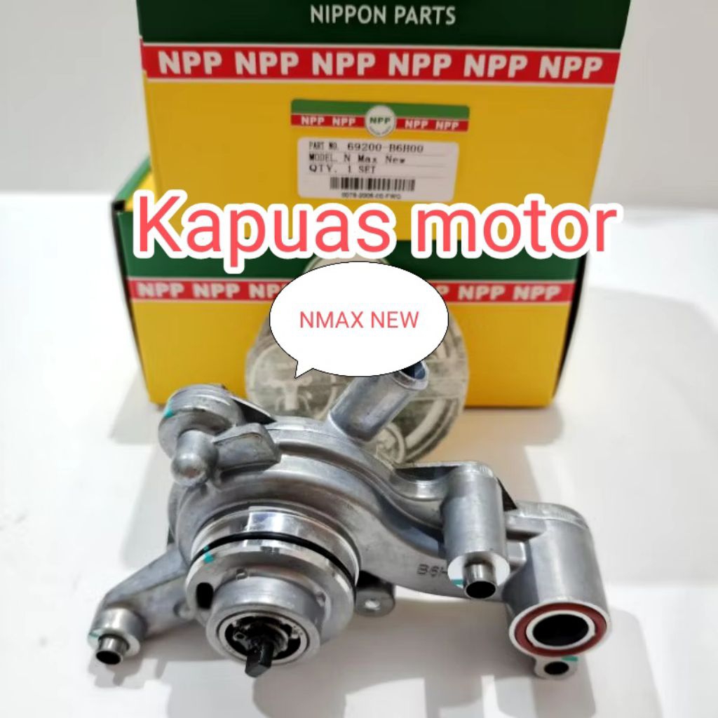 Jual water pump Assy pompa air radiator set NMAX new B6H original npp ...
