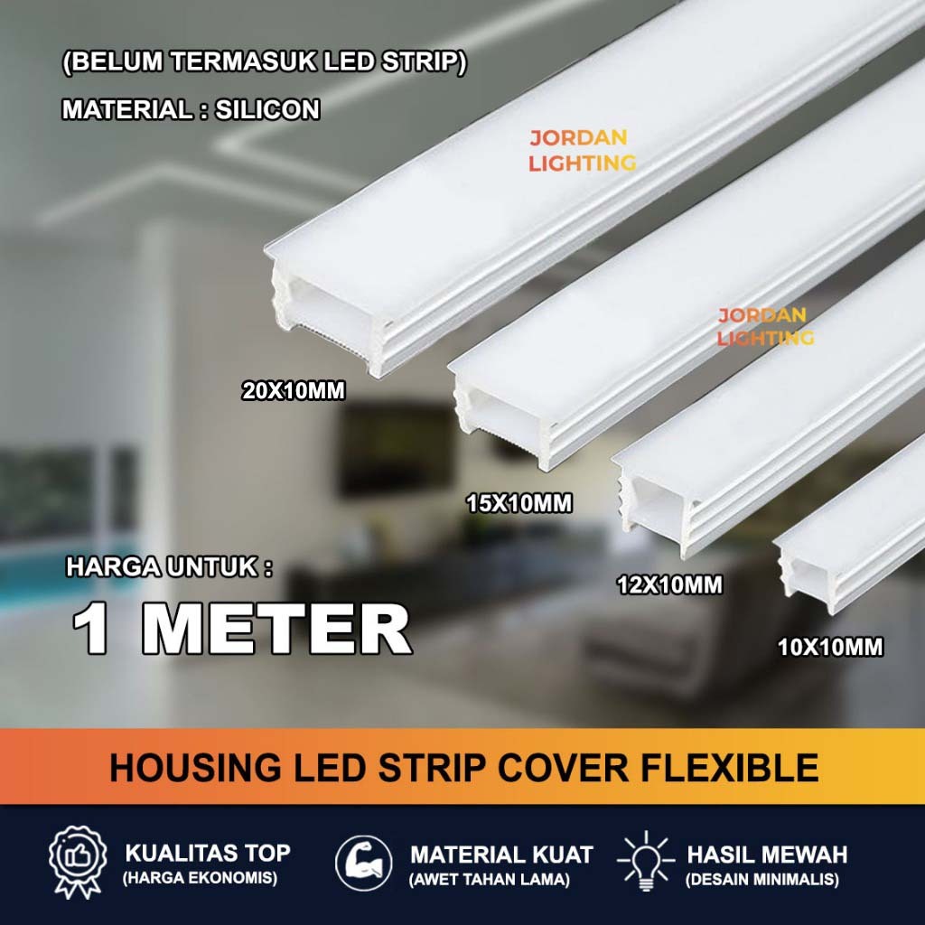 Jual Housing LED Strip Neon Flex Silicon Susu Per Meter Fleksibel ...
