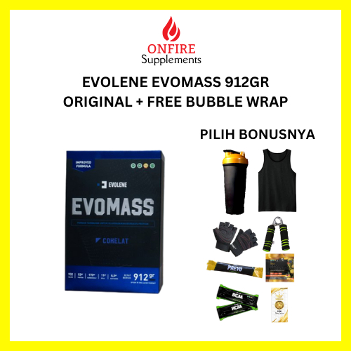 Jual Evolene Evomass 912gr 2lbs 912gram Evomas Suplemen Fitness Tinggi Kalori Menambah Massa ...