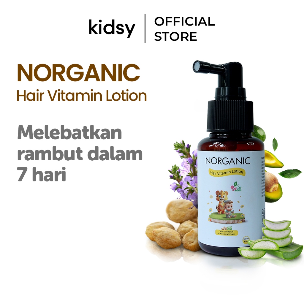 Jual Kidsy Norganic Hair Vitamin Lotion - Natural Organic 60mL Opsimom uniqosme | Shopee Indonesia