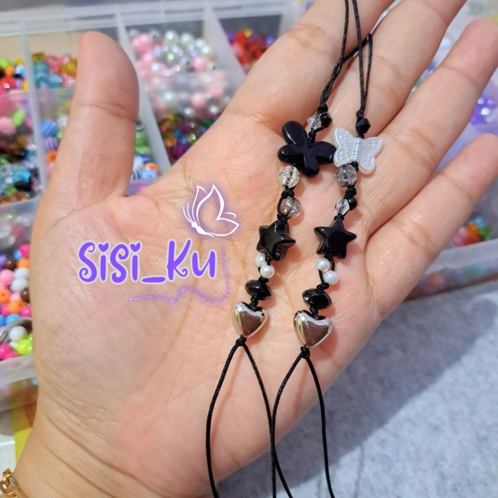 Jual Gantungan HP Hitam Putih || LIMITED EDITION | Shopee Indonesia