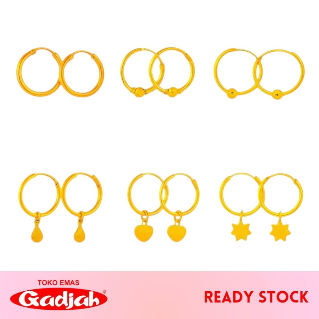 Jual Anting Emas Baby Polos - Anting Emas Loop Bayi & Anak - Toko Emas ...