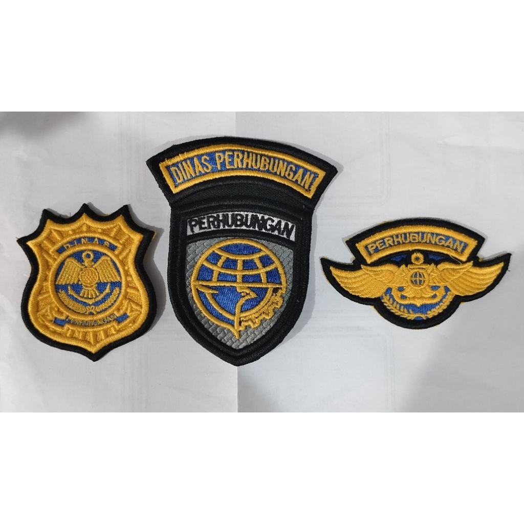 Jual Logo wing dan logo dishub untuk Atribut Dishub Bordir timbul ...