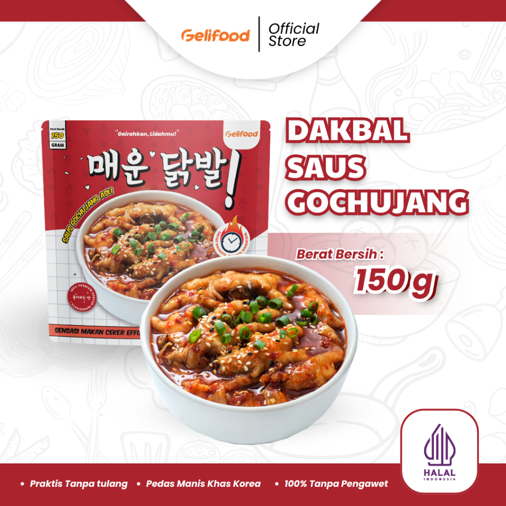Jual Gelifood - Dakbal Ceker Tanpa Tulang Saus Gochujang Makanan Khas ...