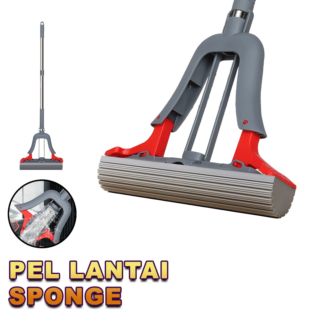 Jual Alat Pel Lantai Sponge Peras Otomatis Pembersih Lantai Alat Pel ...