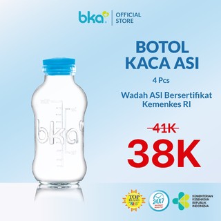 Jual Botol ASI Kaca BKA isi 4 Pcs | Sertifikasi KEMENKES RI | Botol ...