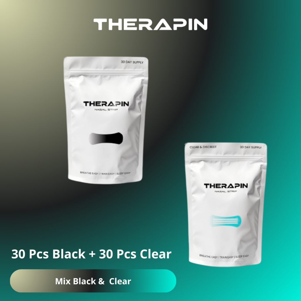 Jual THERAPIN Combo Black & Clear Nasal Strip | 60 pcs Premium Nose ...