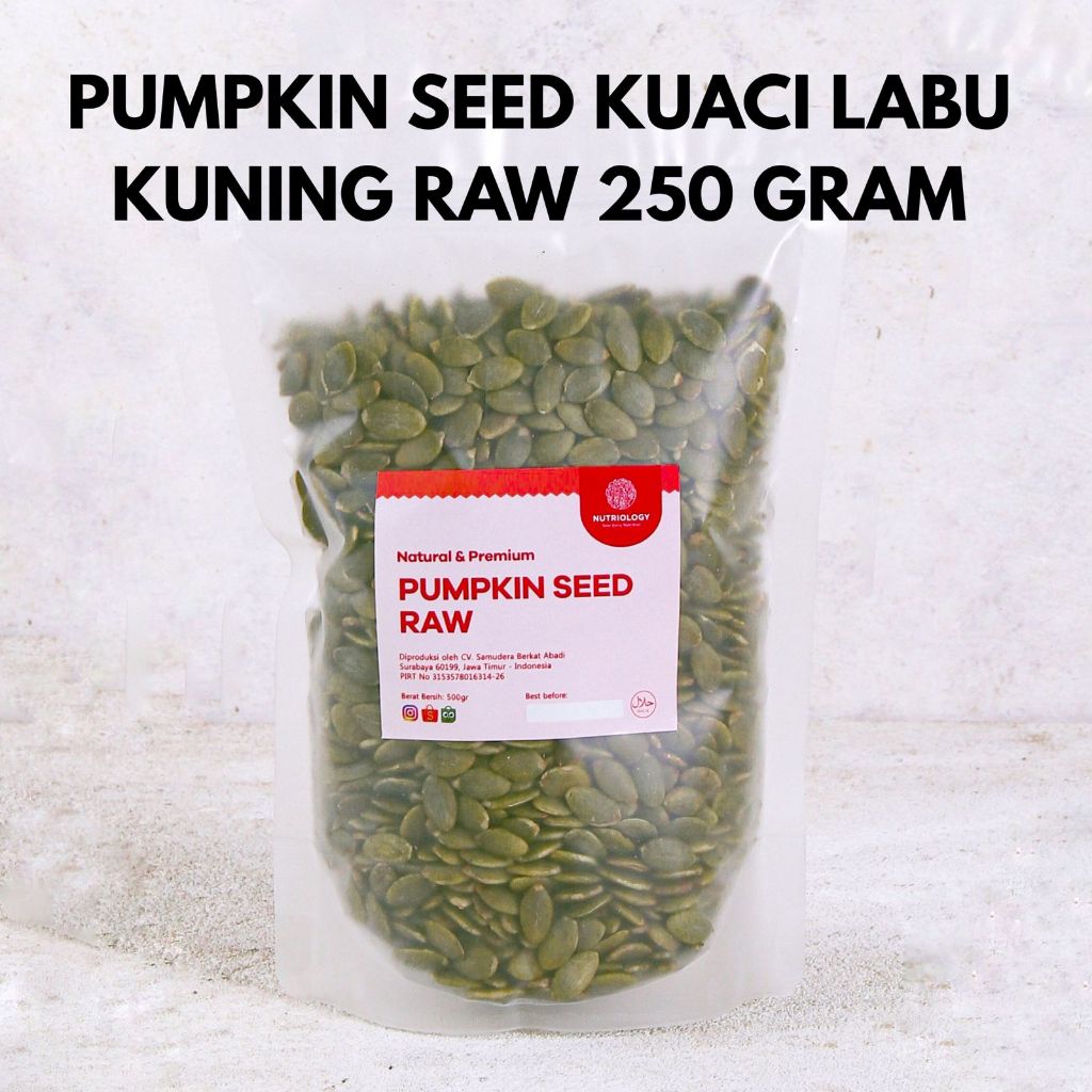 Jual Pumpkin Seed Raw 250 gr Kuaci Biji Labu Mentah Natural Premium ...